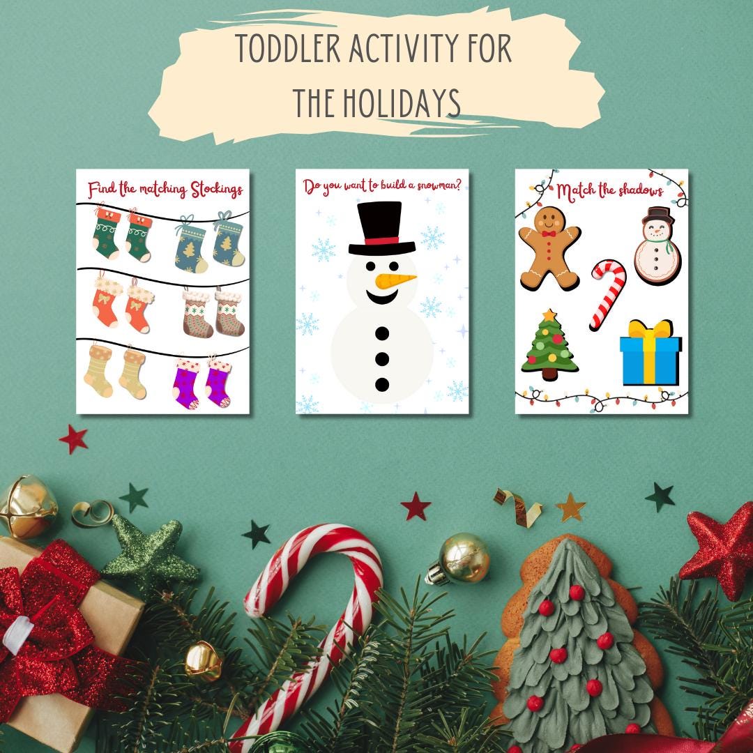 Christmas Activity Bundle for Kids - Personalized Festive Busy Book ...