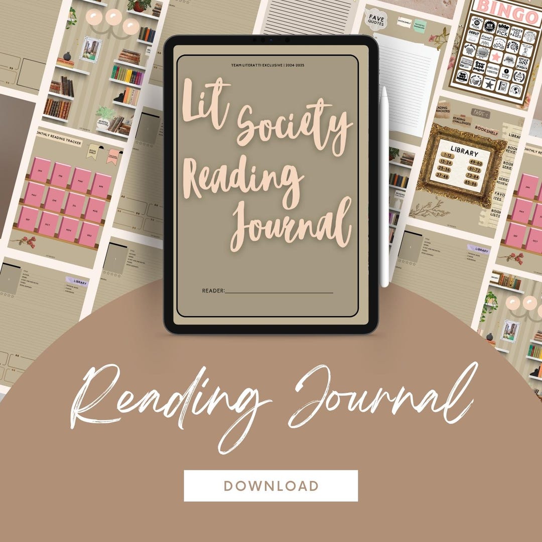 Reading Journal, Digital Reading Log, Book Tracker, Reading List ...