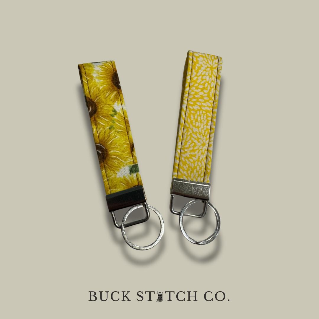 Cute Key Fobs: Sunflower & Yellow Sunburst Handcrafted Accessories ...