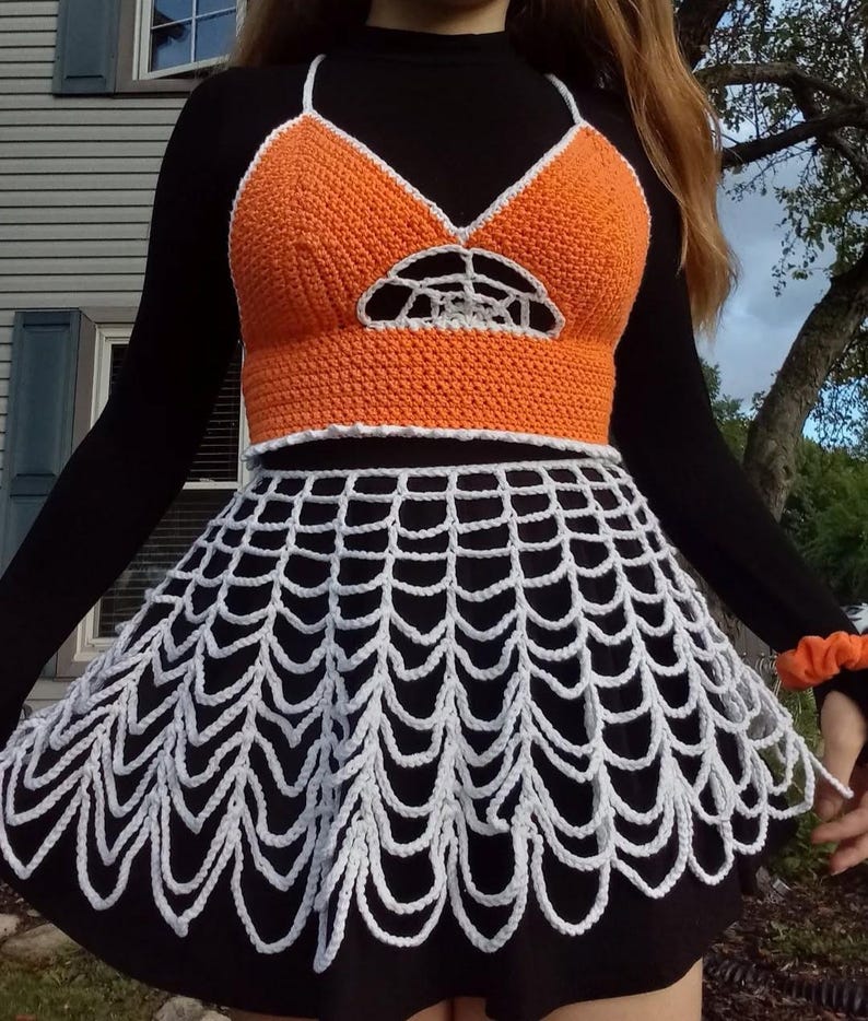 Spider Web Skirt Crochet Pattern - Etsy