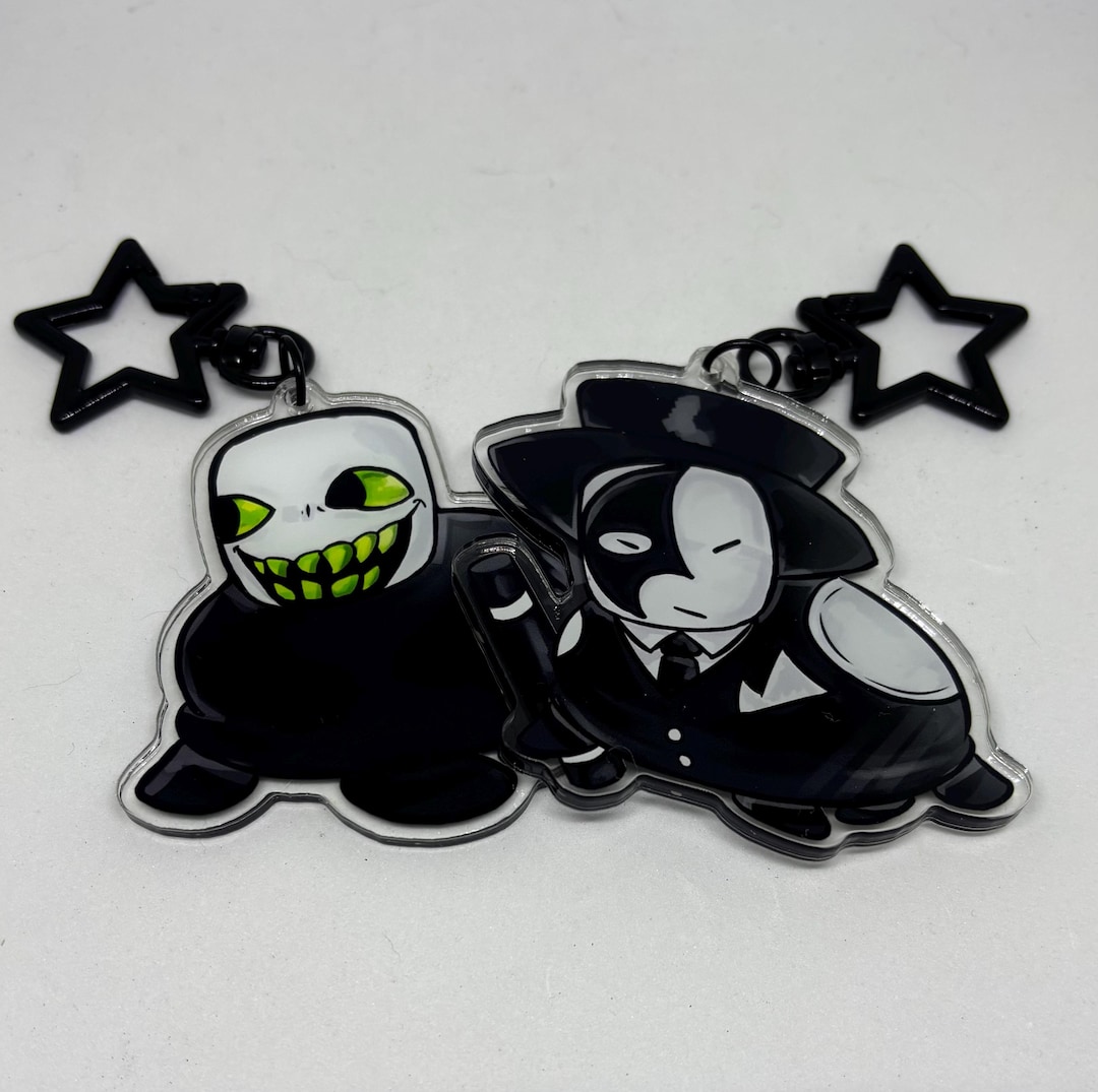 2.5 Inch Die of Death Pursuer and Artful Acrylic Keychain Double Sided ...