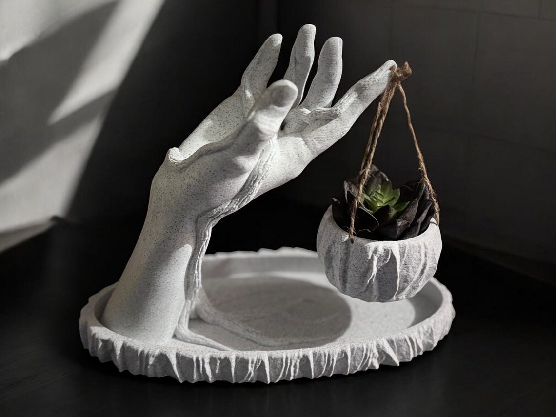 Helping Hand Flower Pot Vase, Hanging Planter for Indoor & Outdoor ...