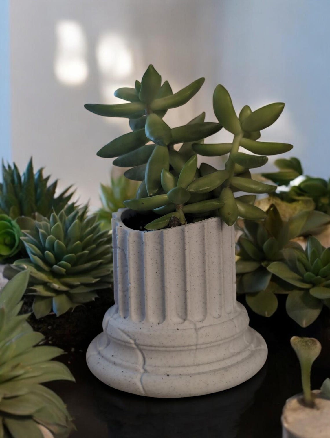 Greek Pillar Flower Pot & Vase, Modern Multi-purpose Planter, Indoor ...