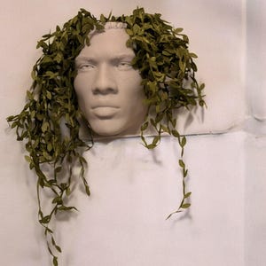 African Wall Face Planter, Black Man Flower Pot, Hanging Garden Decor ...