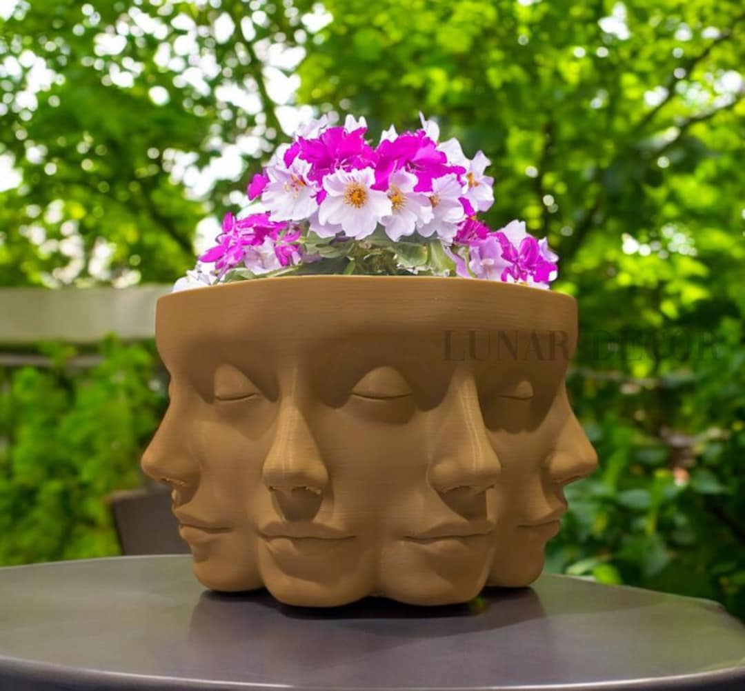 Multi-faced Flower Pot, Polyface Planters for Indoor Plants, Outdoor ...