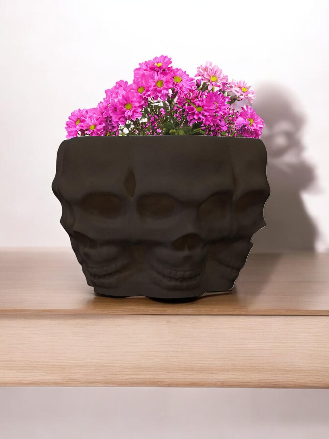 Multi-faced Skull Vase, Polyface Planters for Indoor Plants, Outdoor ...