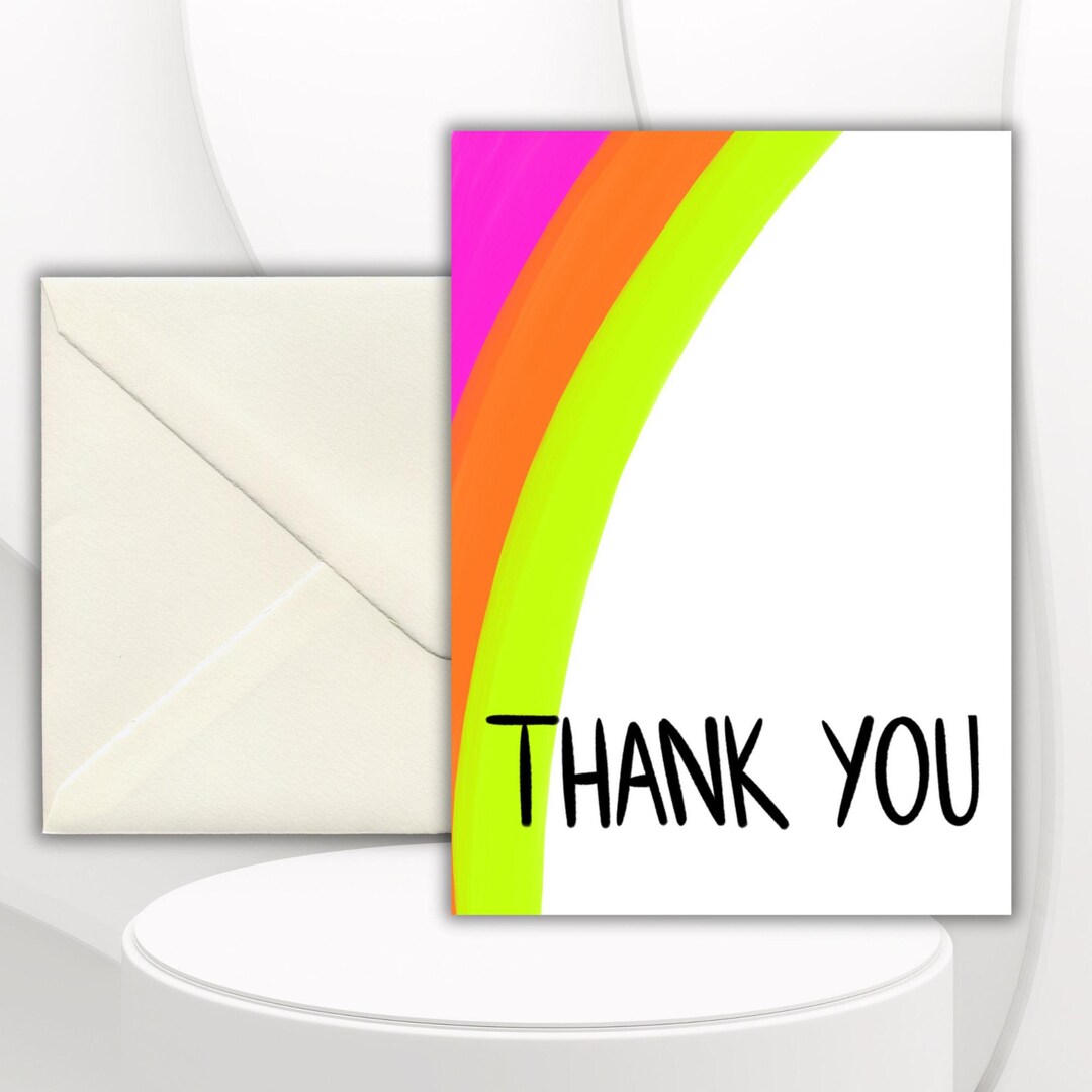 Printable Colorful Digital Thank You Card Digital Appreciation Card ...