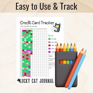 Credit Card Spending Tracker: Printable Financial Planner, Expense Log ...