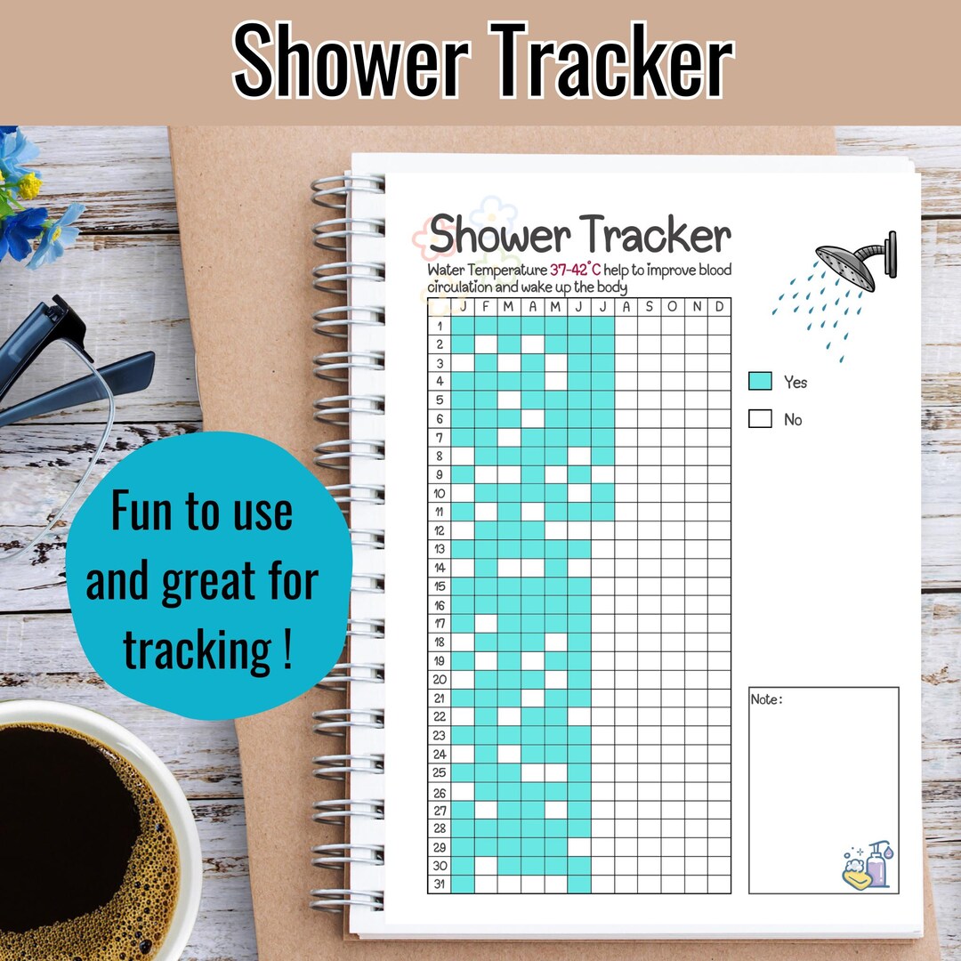 Shower Tracker, Kid Hygiene Tracker, Shower Care Tracker, Beauty ...