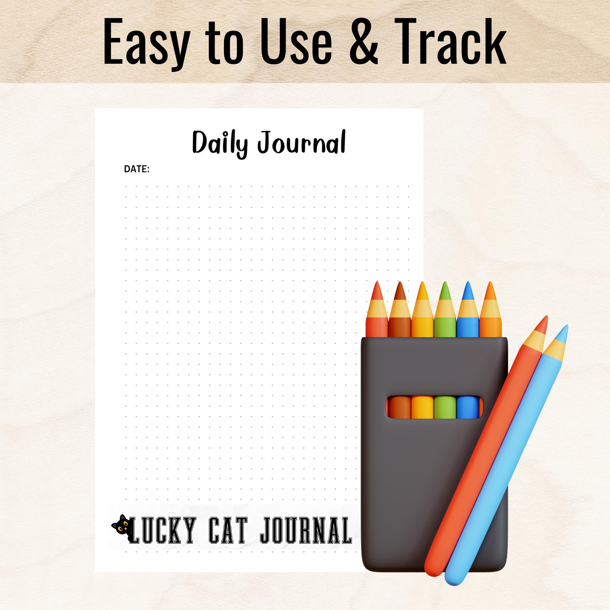 Daily Journal Printable: A4/A5 Note & Task Sheet (PDF Download) - Etsy