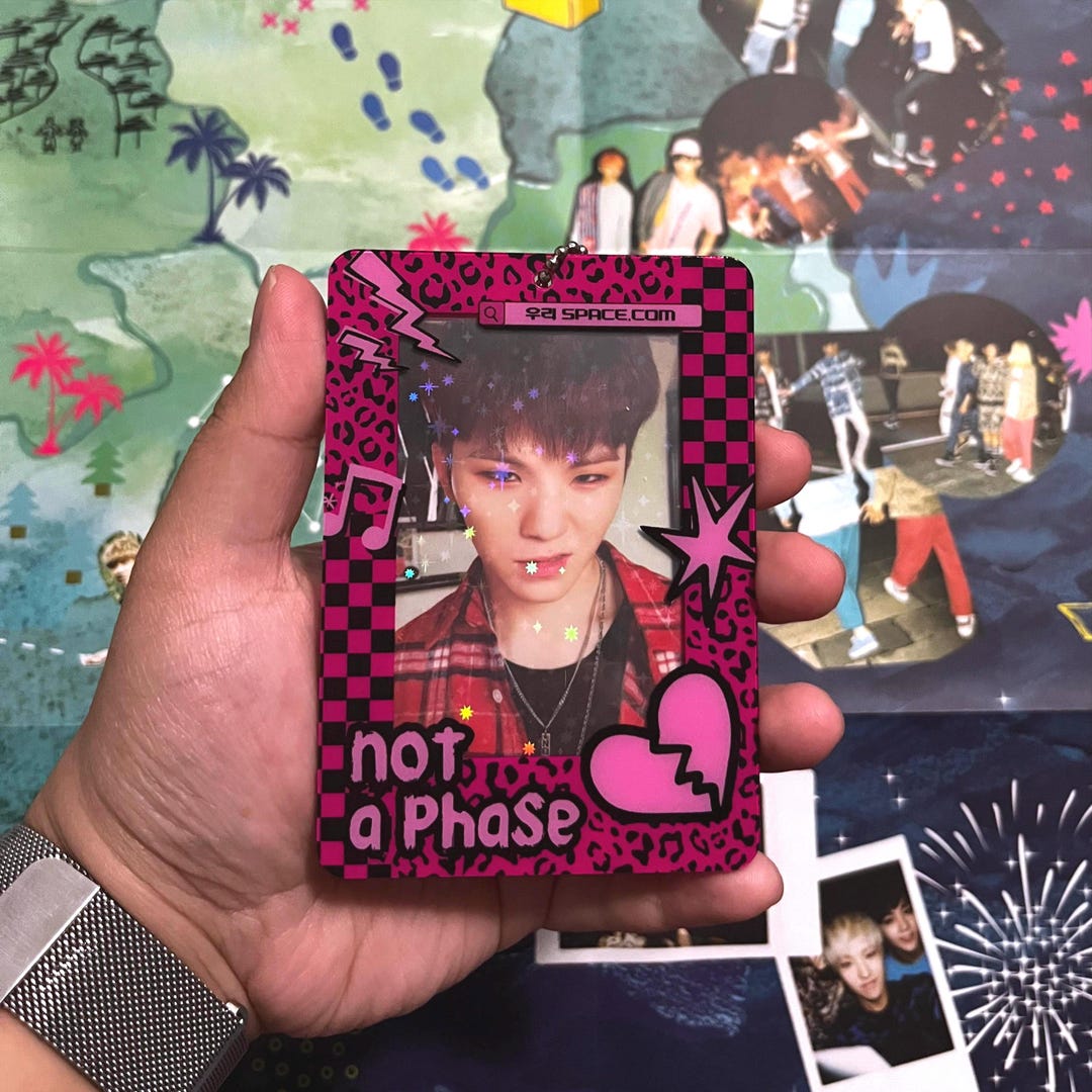 Not A Phase Myspace / Emo / Scene Themed Acrylic K-pop Photocard Holder ...