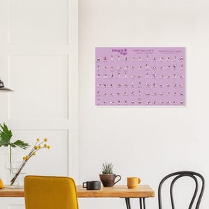 Integral Yoga Hatha Level II Asana Chart - Gallery Art Panel - Etsy