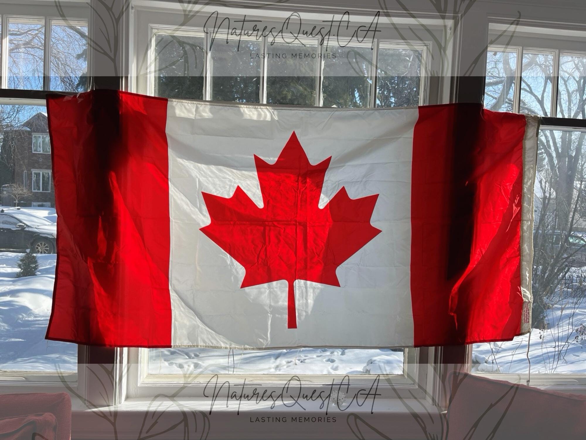 Canadian Flag 3x5ft, 90x150cm Large Durable Maple Leaf Banner Indoor ...