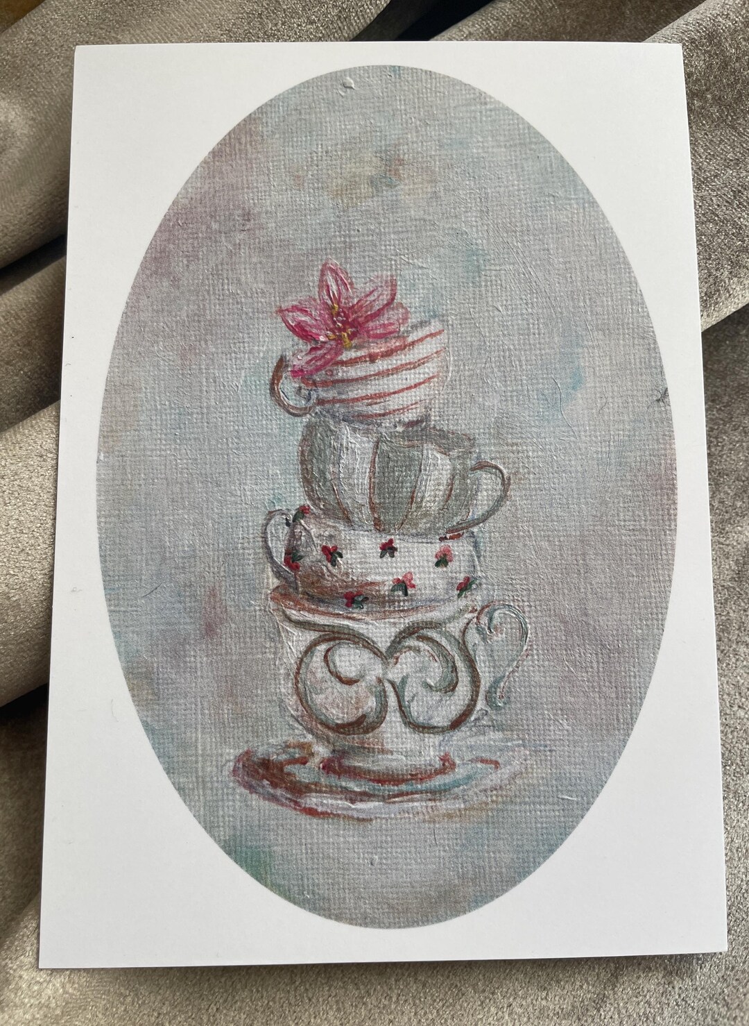 Art Print, Tea Cup Print, Tea Cup Art, Tea Cup Painting, Whimsical Art ...