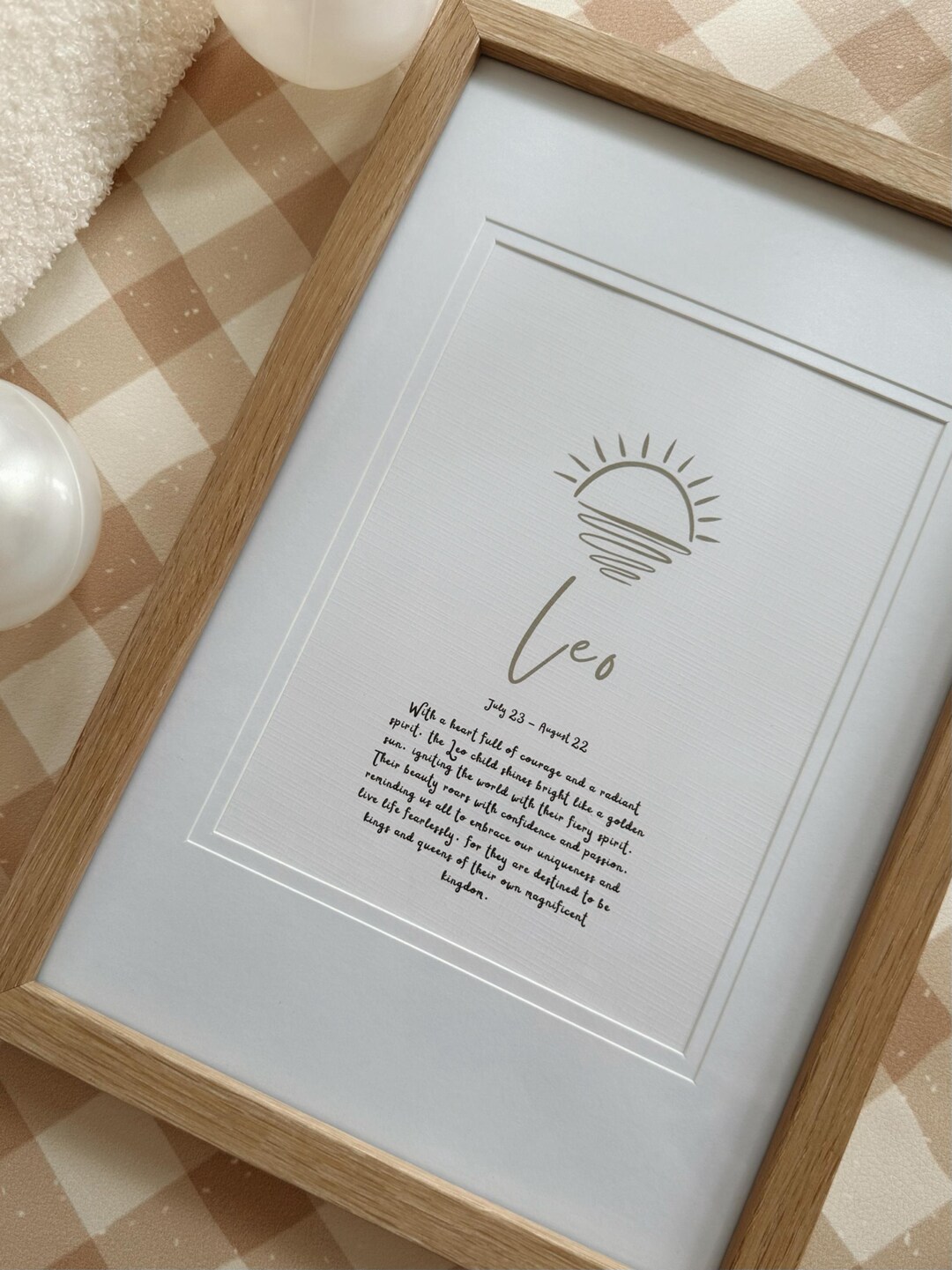 Leo Child Star Sign A5 Printed Artwork Leo Star Sign Meaning for ...