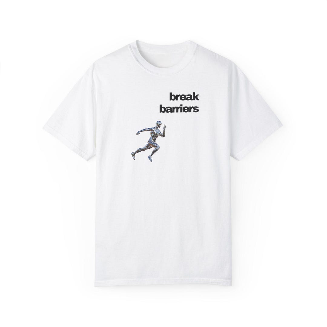 Running Man T-shirt Chrome Aesthetic Graphic Tee Motivational Runners T ...
