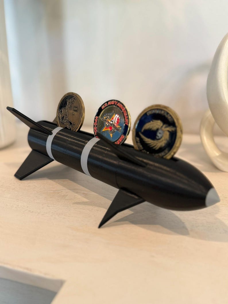 AIM-9M Sidewinder Missile Challenge Coin Display Holder – Military ...