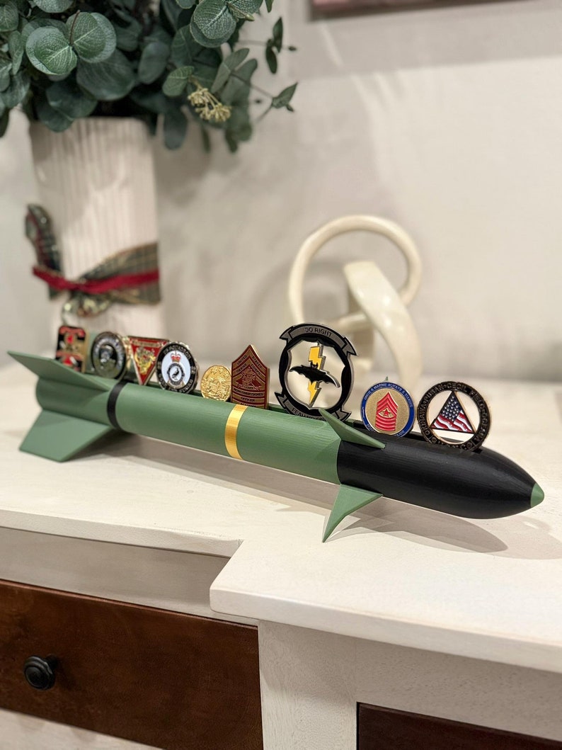 AIM-9M Sidewinder Missile Challenge Coin Display Holder – Military ...