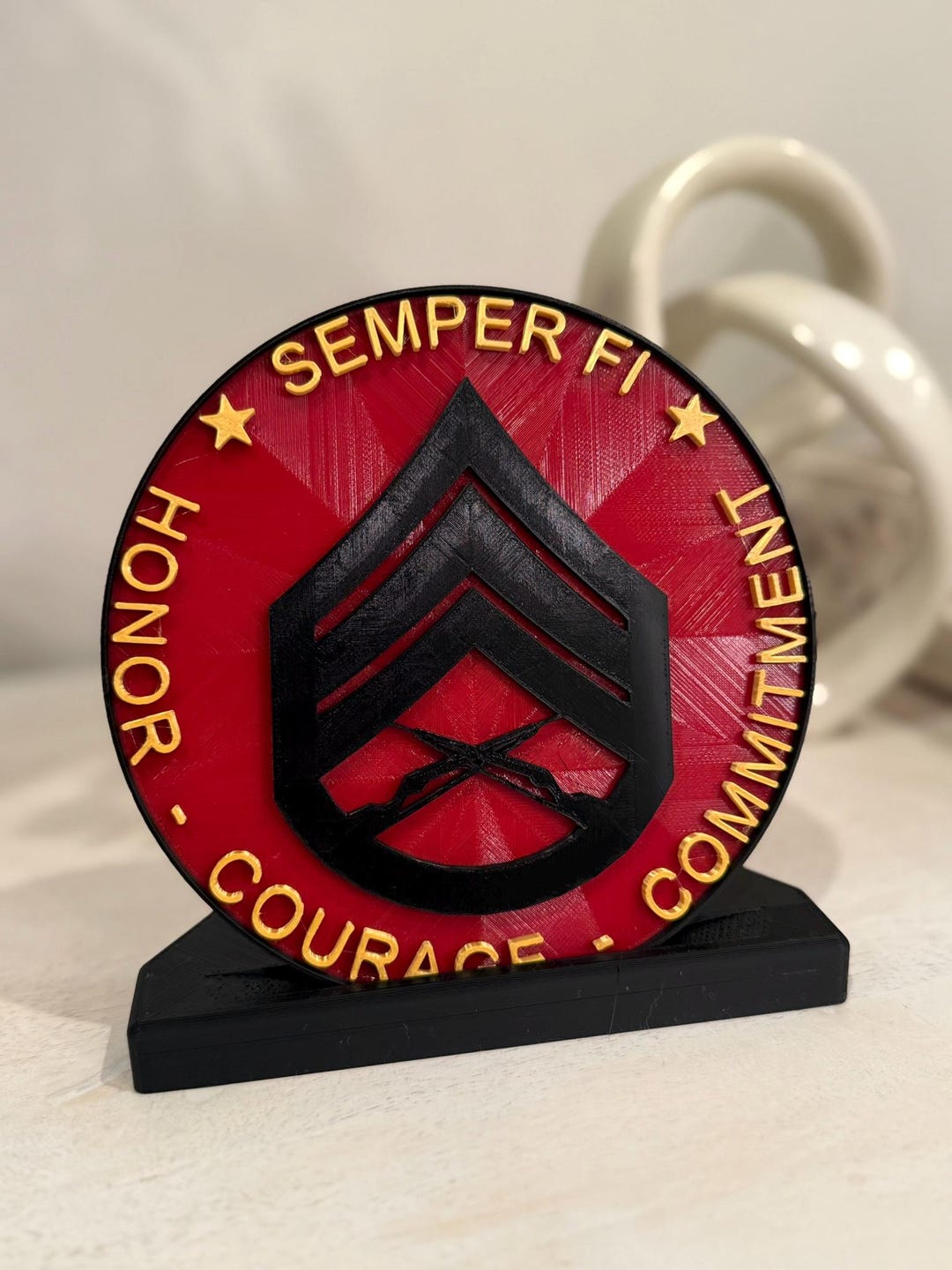 Custom Military Rank Coin: Personalized Veteran Emblem Plaque - Etsy