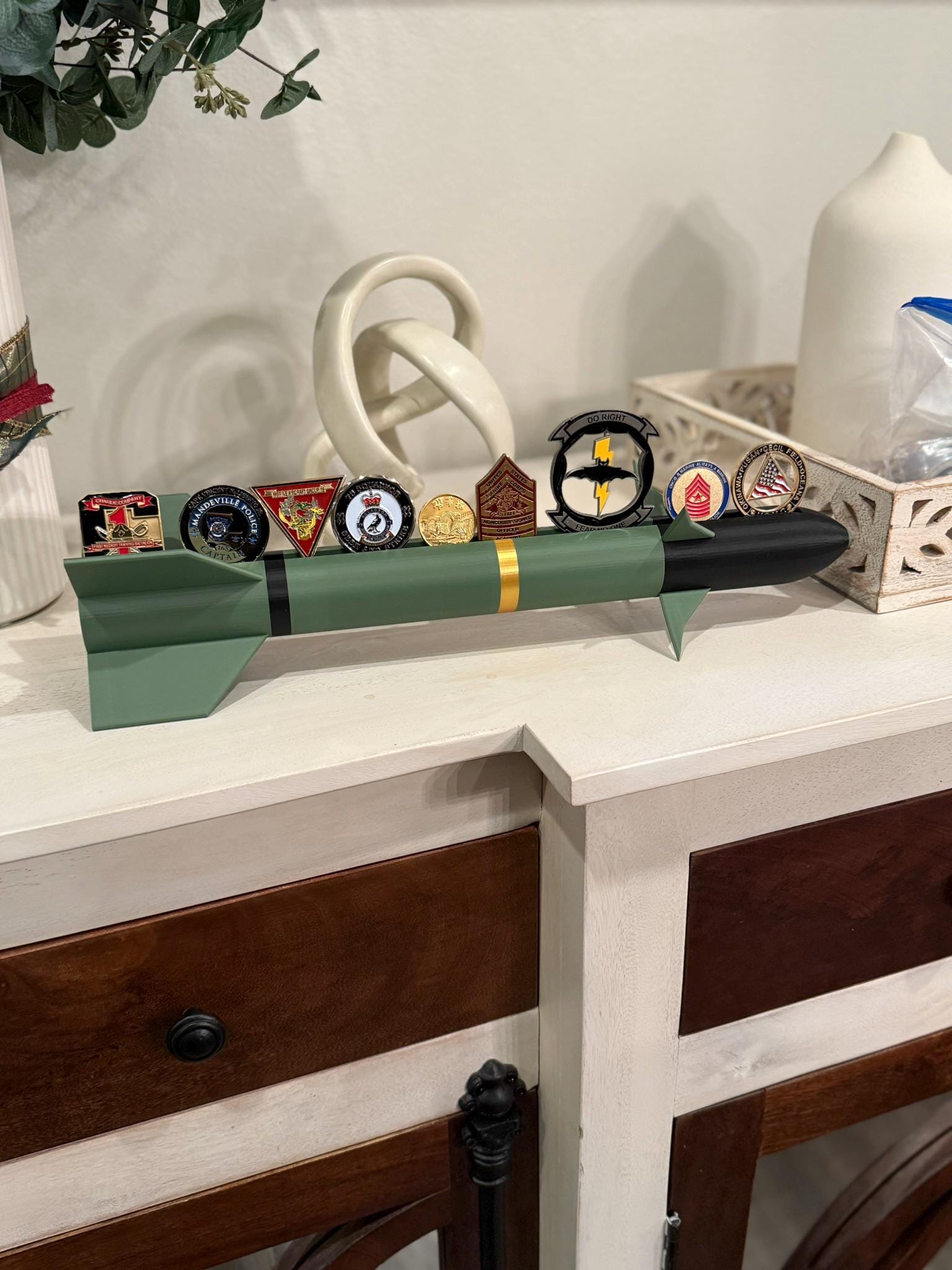 AIM-9M Sidewinder Missile Challenge Coin Display Holder – Military ...