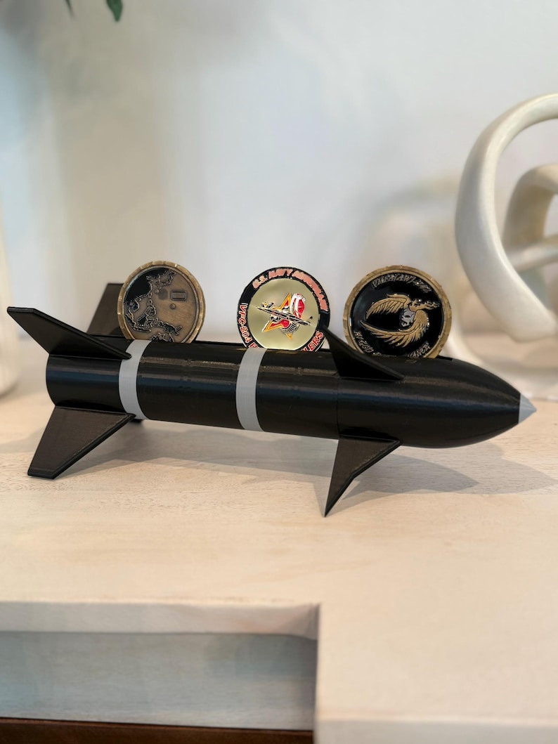 AIM-9M Sidewinder Missile Challenge Coin Display Holder – Military ...
