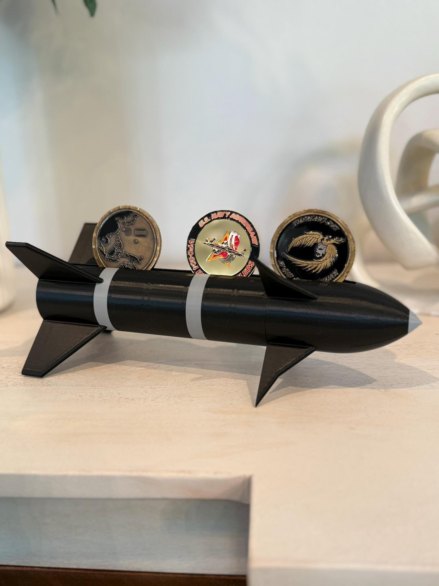 AIM-9M Sidewinder Missile Challenge Coin Display Holder – Military ...