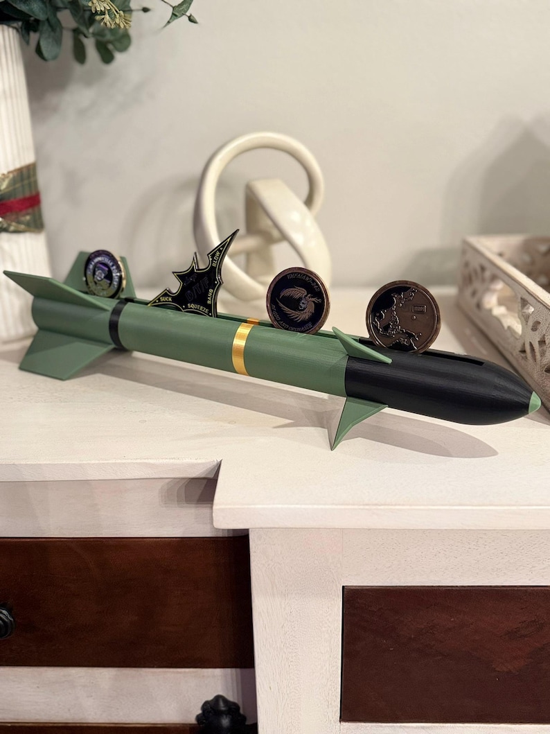 AIM-9M Sidewinder Missile Challenge Coin Display Holder – Military ...