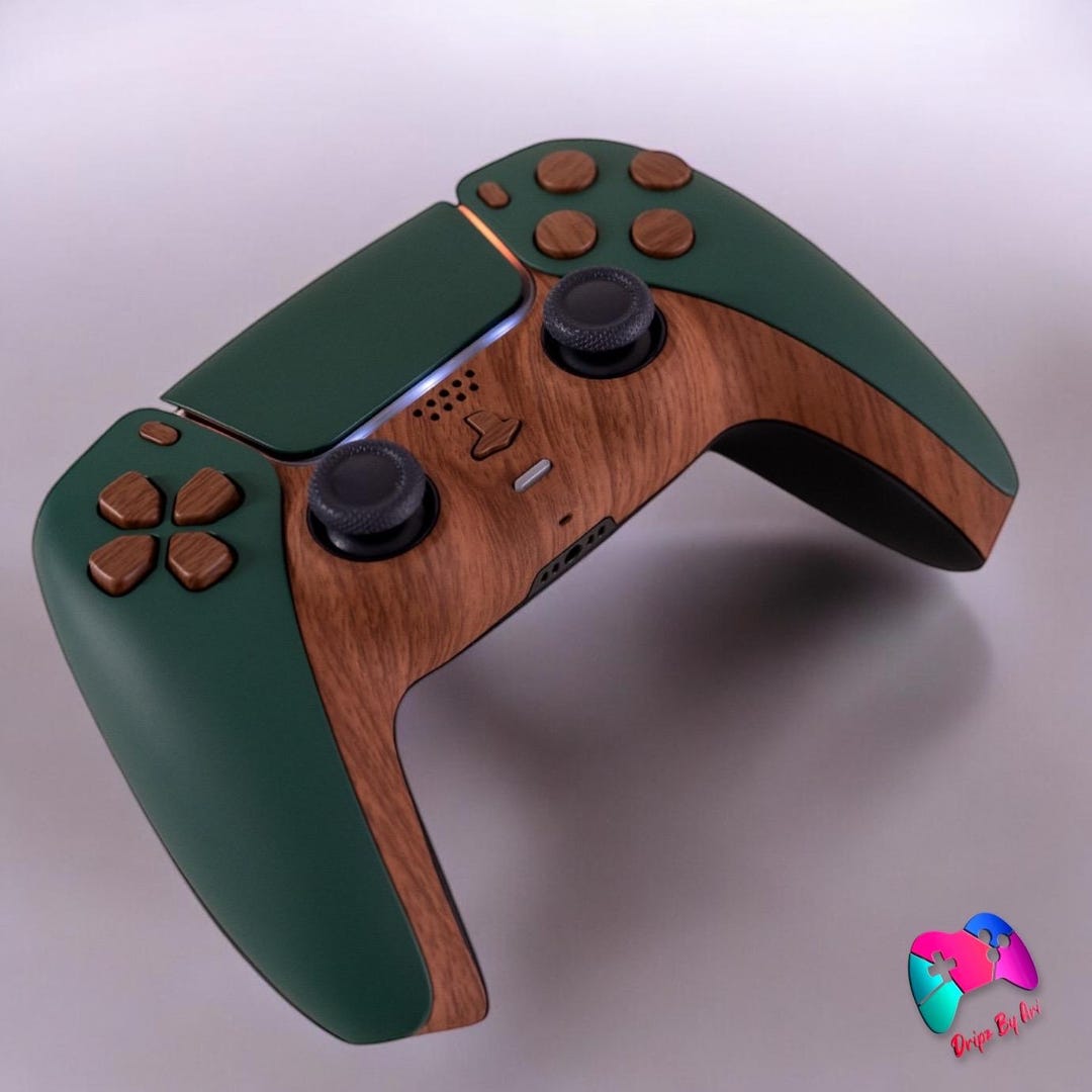 Custom PS5 Controller Dualsense | Pick a Color + Wood Grain Style ...