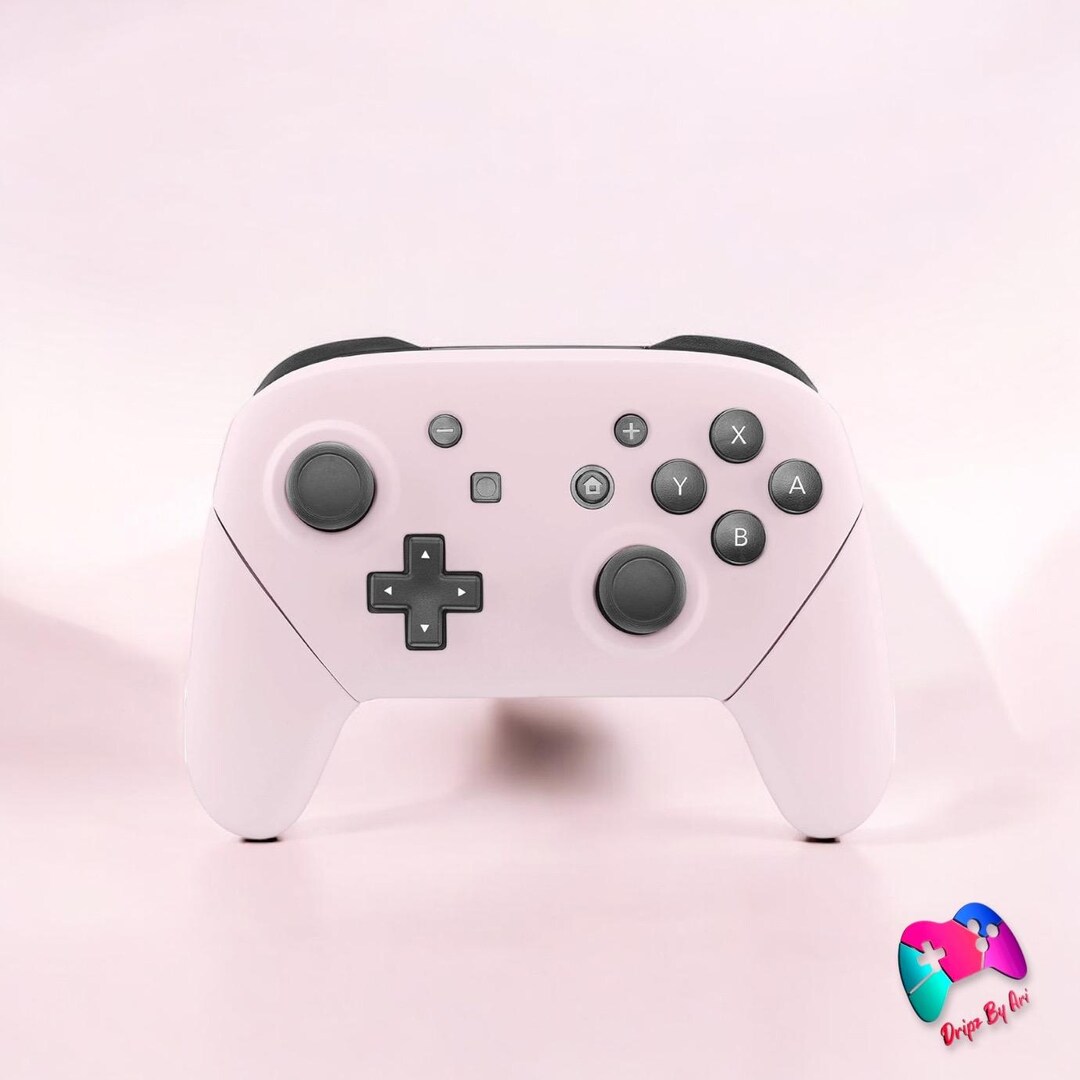 Custom Nintendo Switch Pro Soft Touch Controller Cherry Blossoms Pink ...