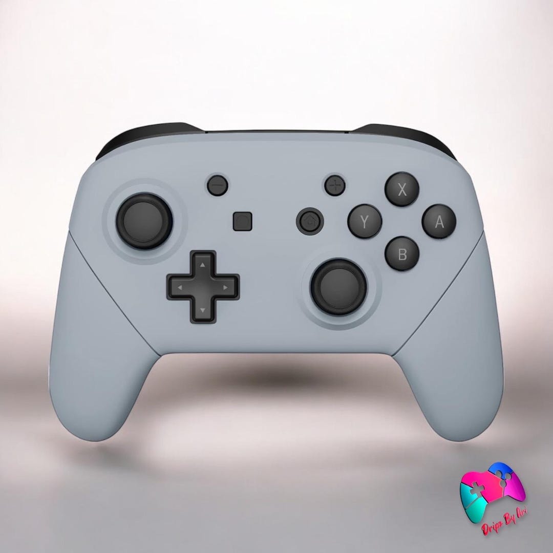 Custom Nintendo Switch Pro Soft Touch Controller New Hope Gray Made to ...
