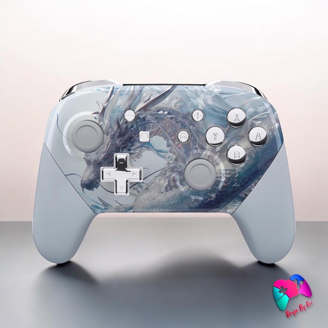 Custom Nintendo Switch Pro Soft Touch Controller the Crystal Dragon ...