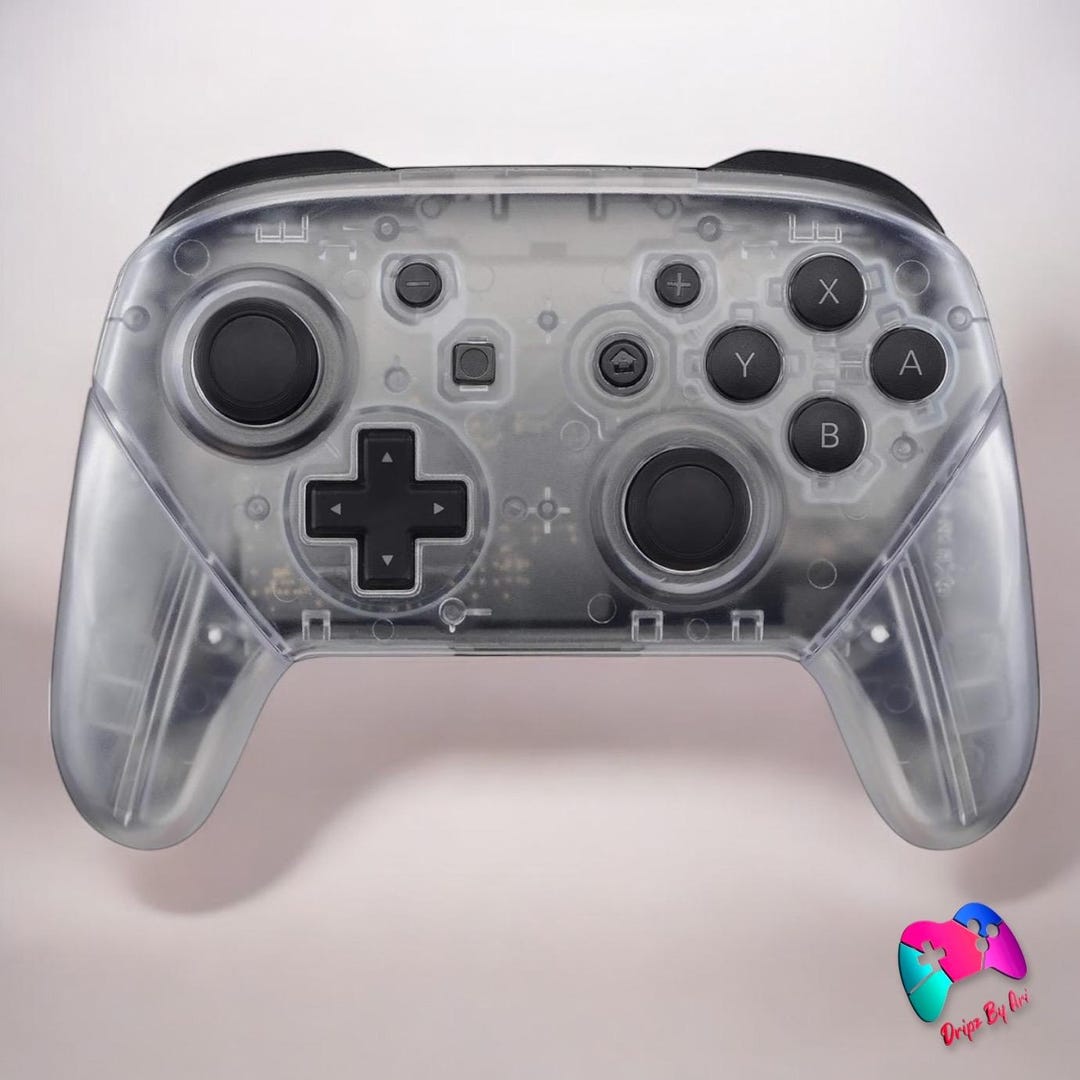 Custom Nintendo Switch Pro Controller Clear Glacier Made to Order - Etsy