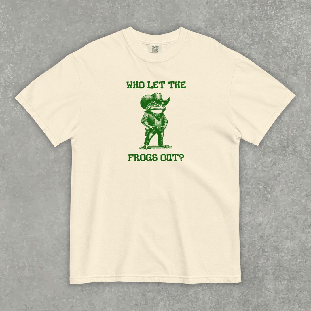 Funny Frog Shirt, Funny Pun Shirt, Meme Frog T-shirt, Cute Frog Shirt ...
