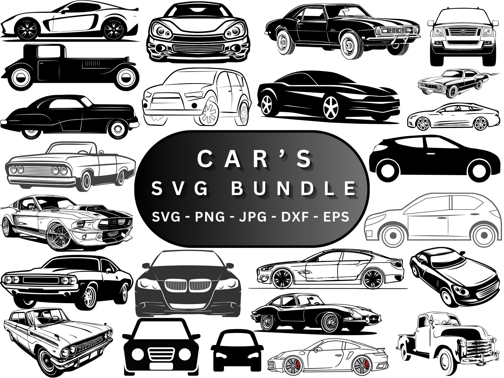 Car Svg Bundle,classic Car SVG Bundle,car Clipart,sports Car Svg,svg ...