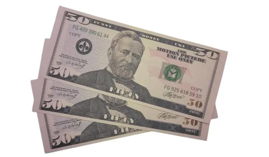 50 USD Prop Money. Realistic Fake Money for Decor, Learning, Money ...