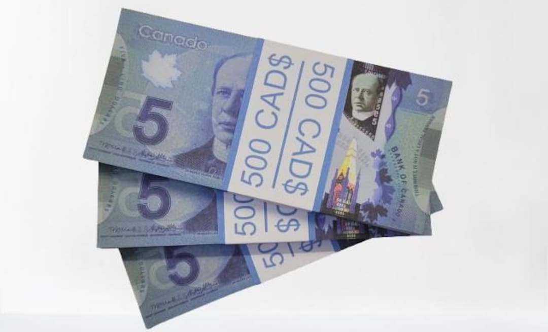Lifelike 5 CAD Prop Money. Paper, Waterproof Ink. Glamour Decorations ...