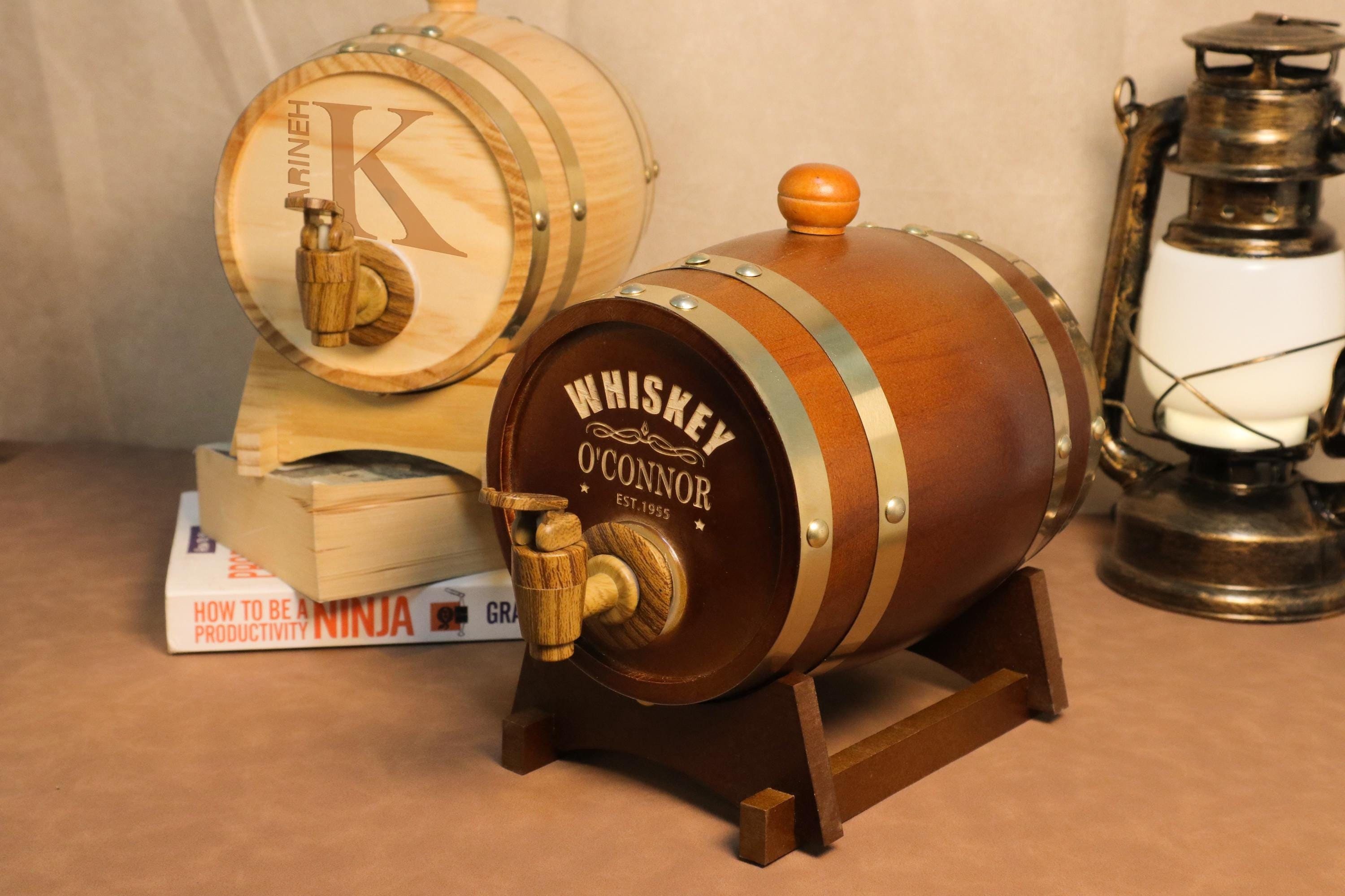 Personalized Engraved Whiskey Barrel 3L | Mini Wood Whiskey Barrel ...