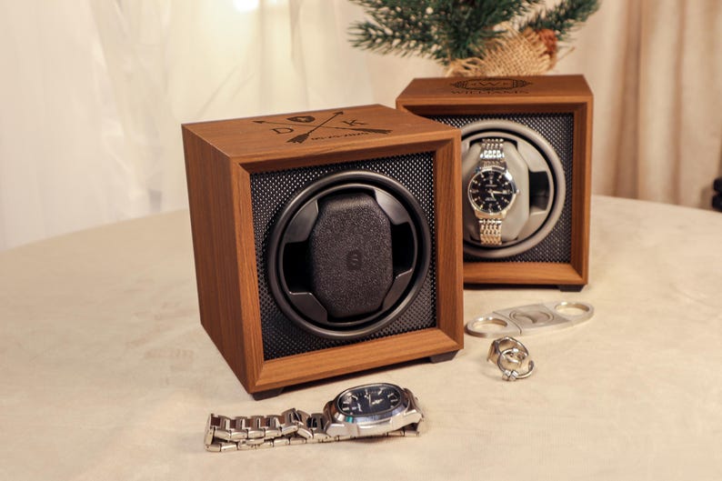Personalized Watch Winder | Watch Storage Box Gift for Watch Lover ...