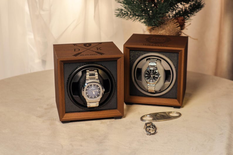 Personalized Watch Winder | Watch Storage Box Gift for Watch Lover ...