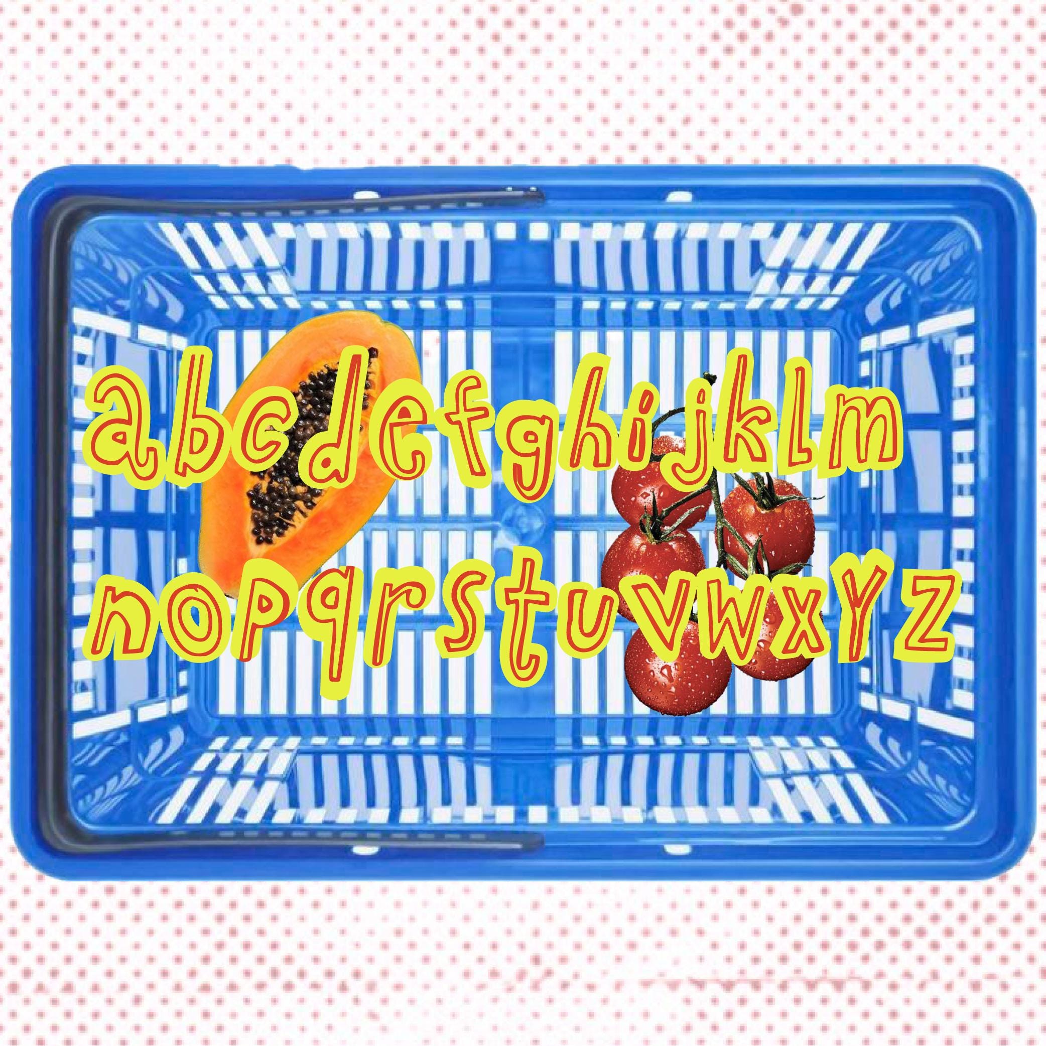 Groceries Font - Trendy Market Fun - Etsy
