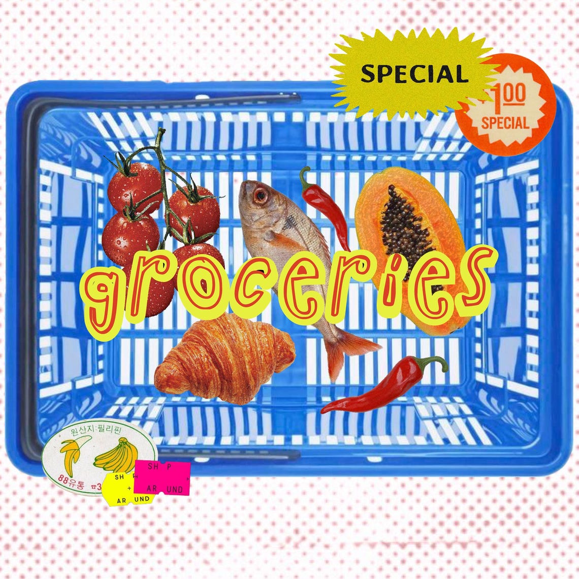 Groceries Font - Trendy Market Fun - Etsy