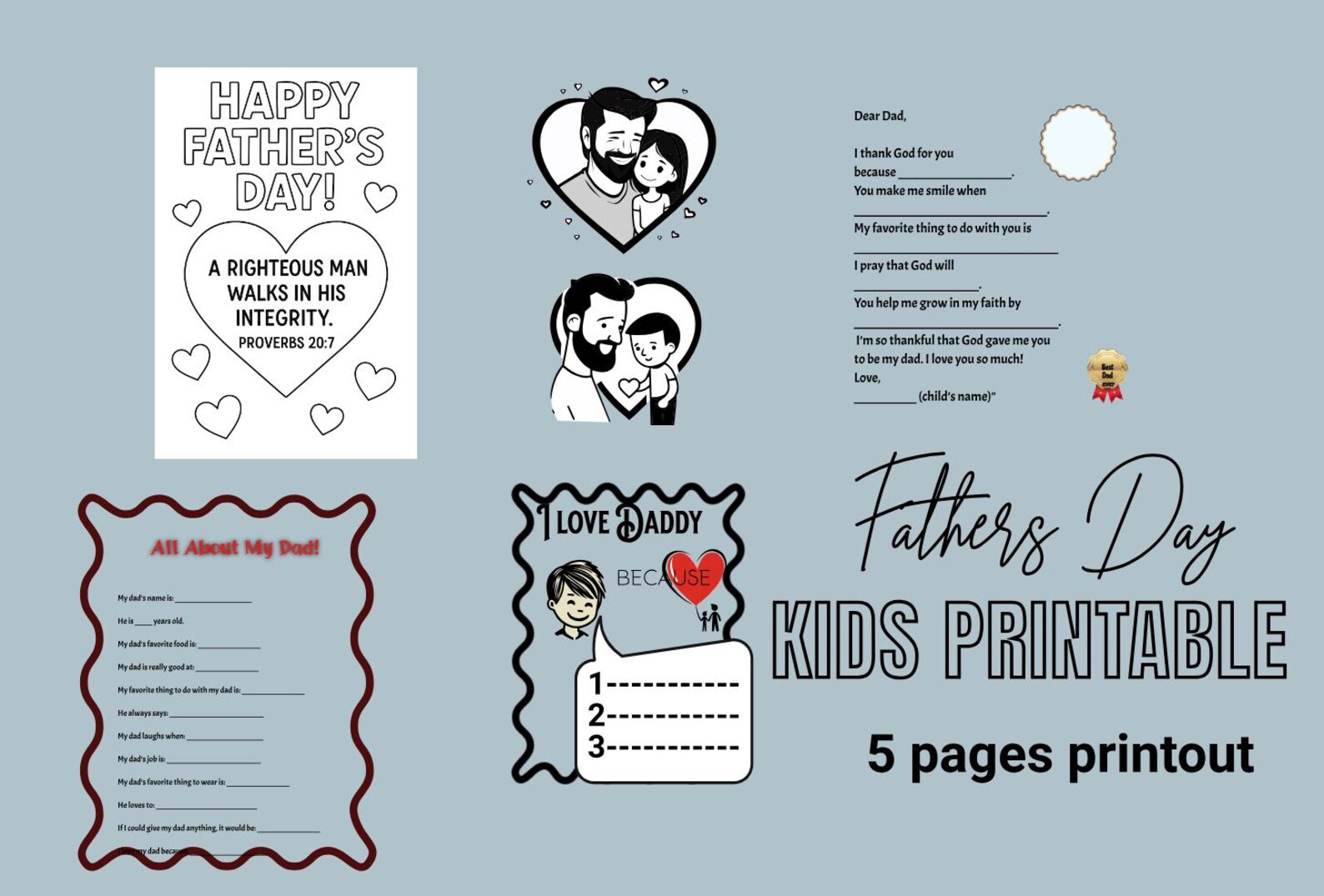 Father's Day Bible Craft Sunday School Fathers Day Craft Church ...