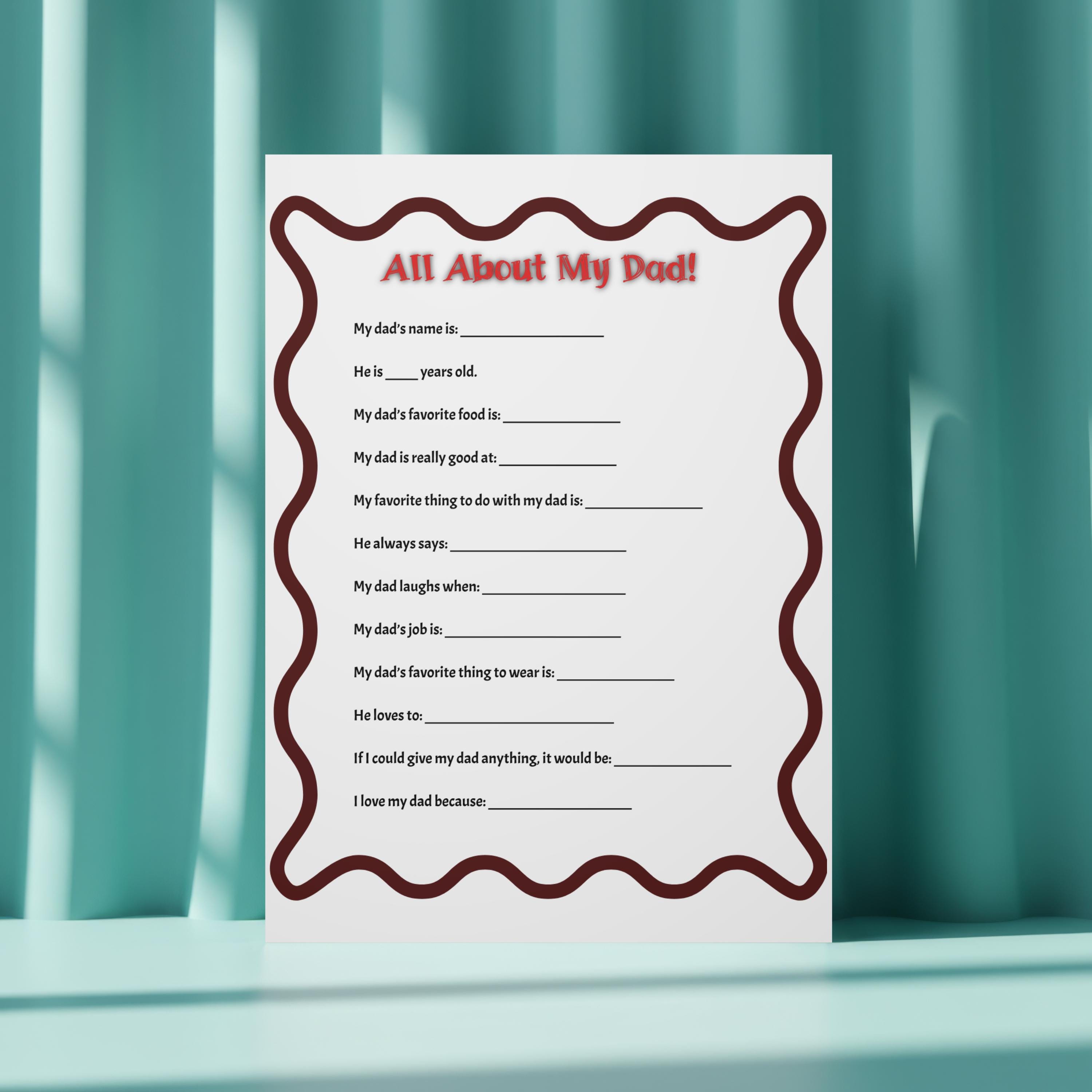 Father's Day Bible Craft Sunday School Fathers Day Craft Church ...