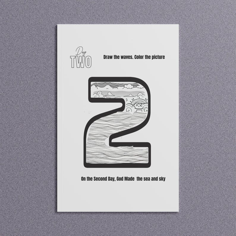 Creation Days Coloring, 7 Days of Creation Coloring Pages, Days of ...