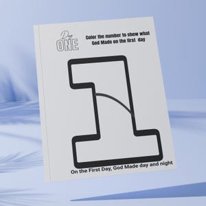 Creation Days Coloring, 7 Days of Creation Coloring Pages, Days of ...