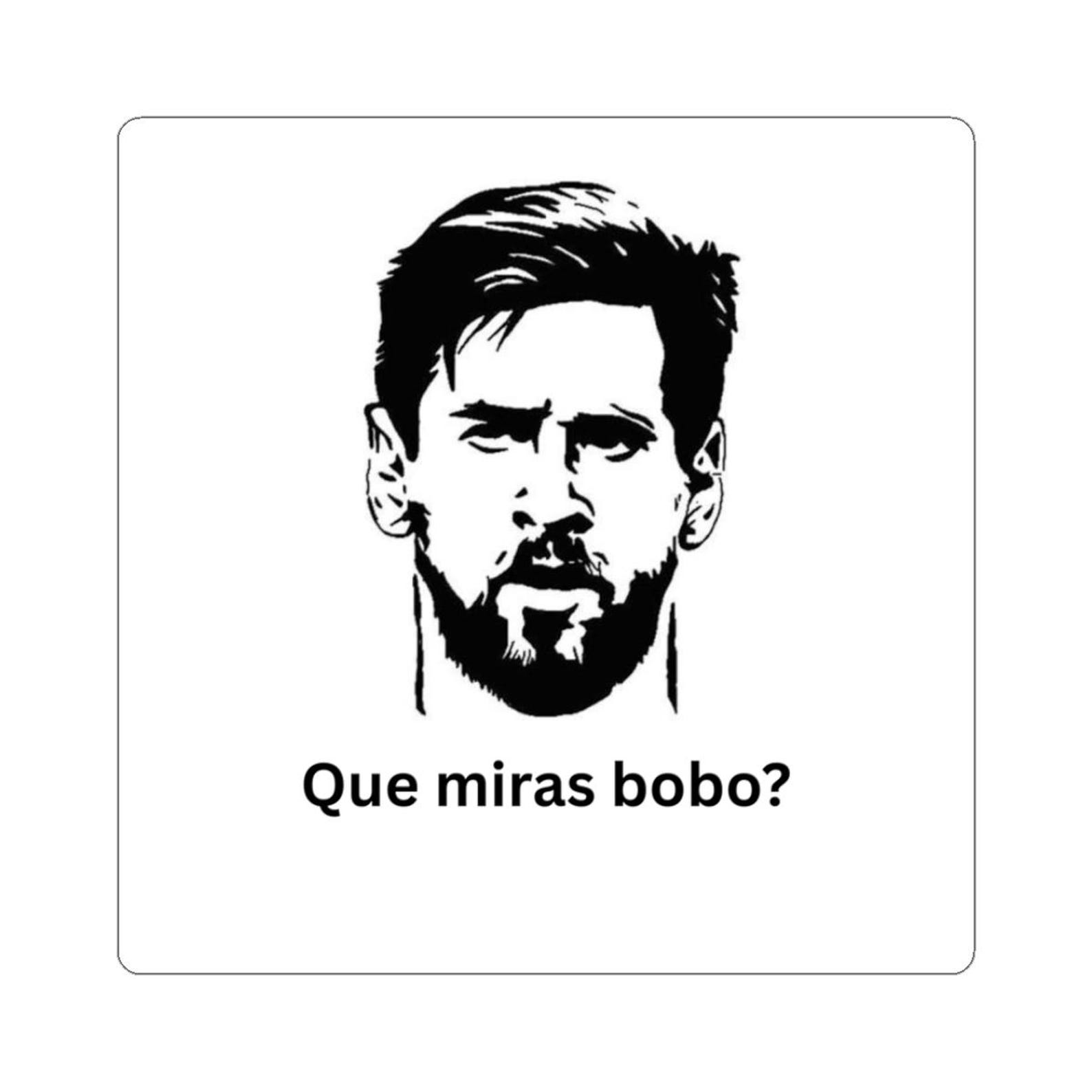 Messi Funny Soccer Player Sticker - "que Miras Bobo?" - Perfect for ...