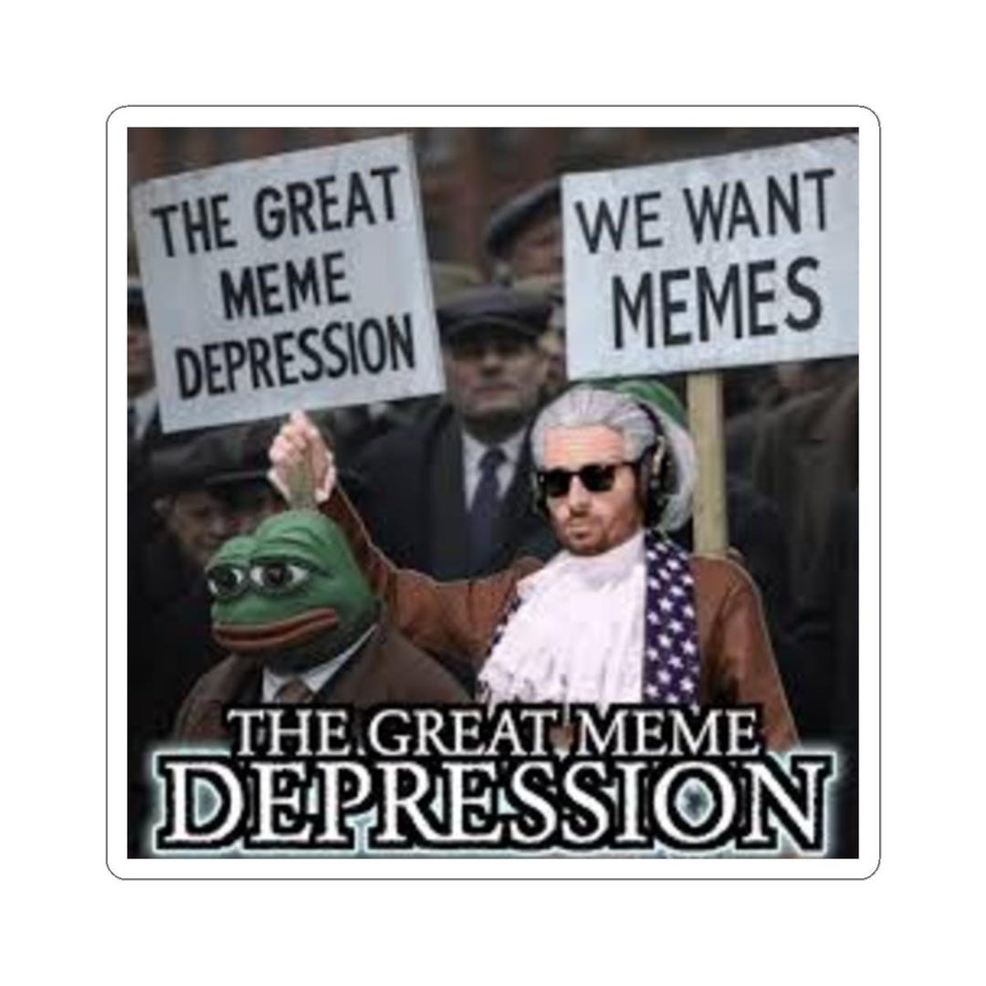 The Great Meme Depression Stickers for Laptop, Car, and Wall Decor ...