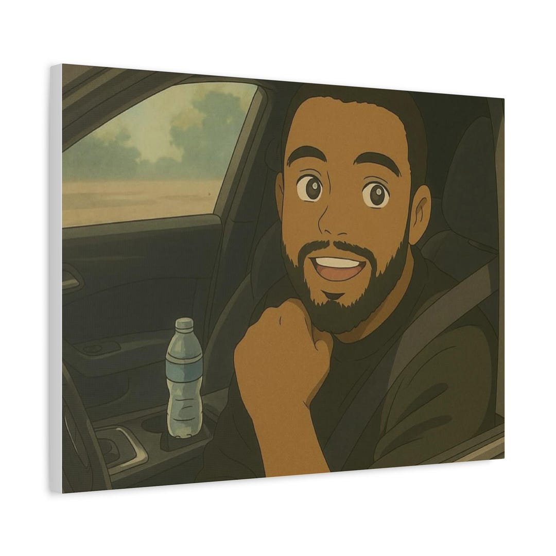 Anime-inspired Ghost of the Goon Wall Art - Stretched Matte Canvas ...