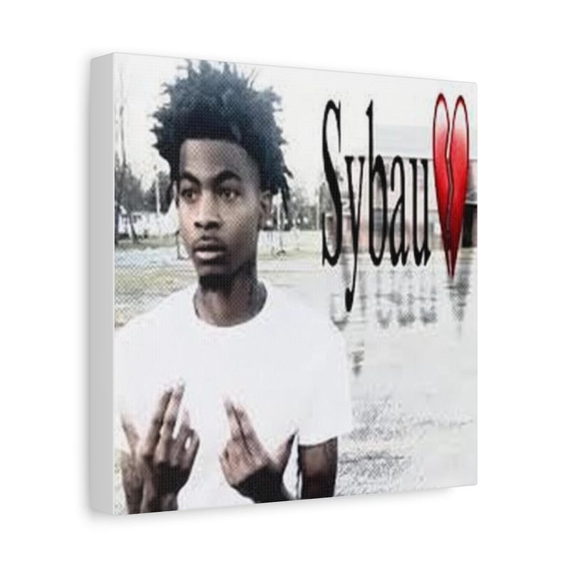 SYBAU Canvas Print - Viral Meme Wall Art With Broken Heart Design ...