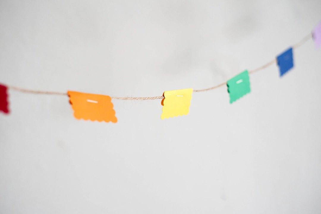 Rainbow Square Garland - Etsy